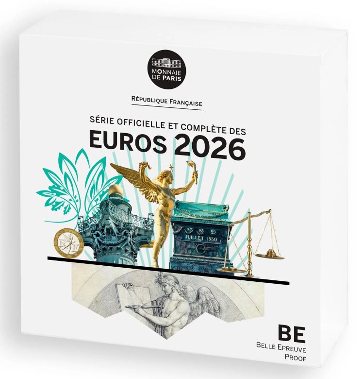 France - Official euro Set, New national design, 2026 (PROOF)